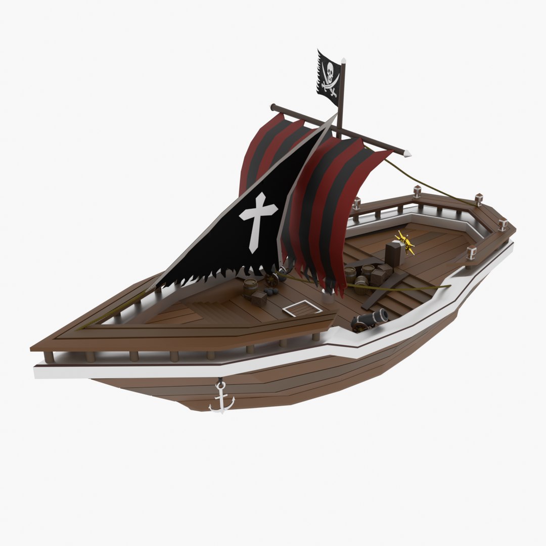 Pirate Ship 3D model - TurboSquid 2094546