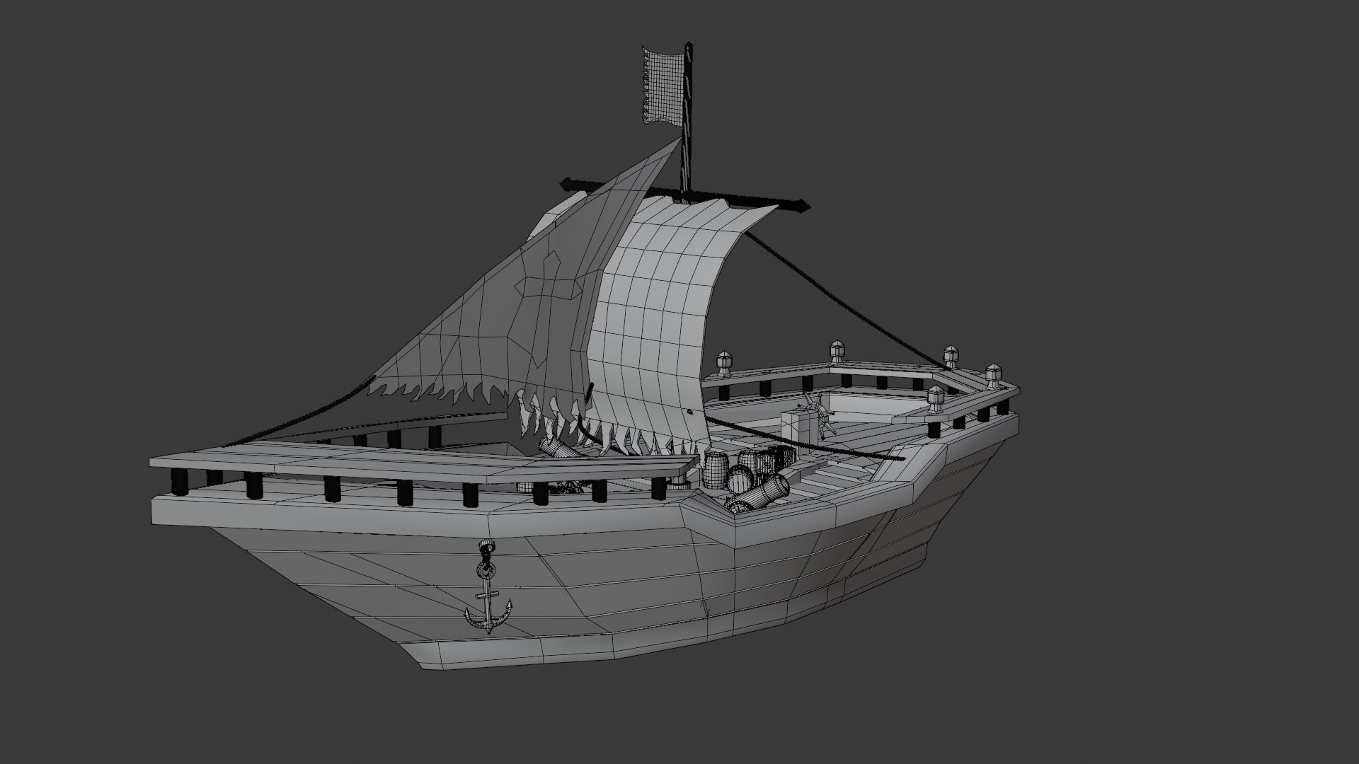 Pirate Ship 3D Model - TurboSquid 2094546