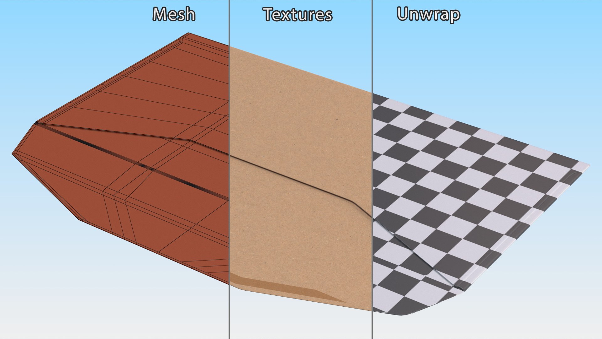 3D Trapezium Envelope Kraft Paper Rigged - TurboSquid 2211509