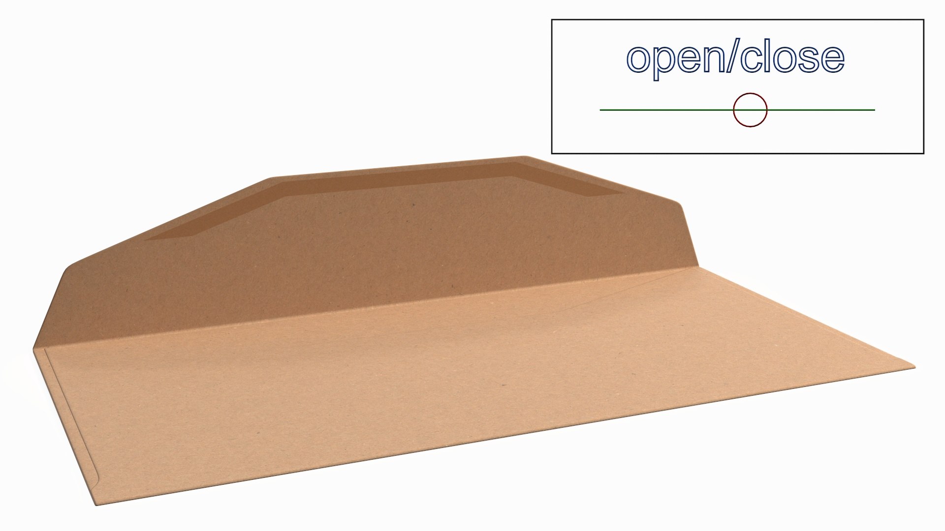 3D Trapezium Envelope Kraft Paper Rigged - TurboSquid 2211509