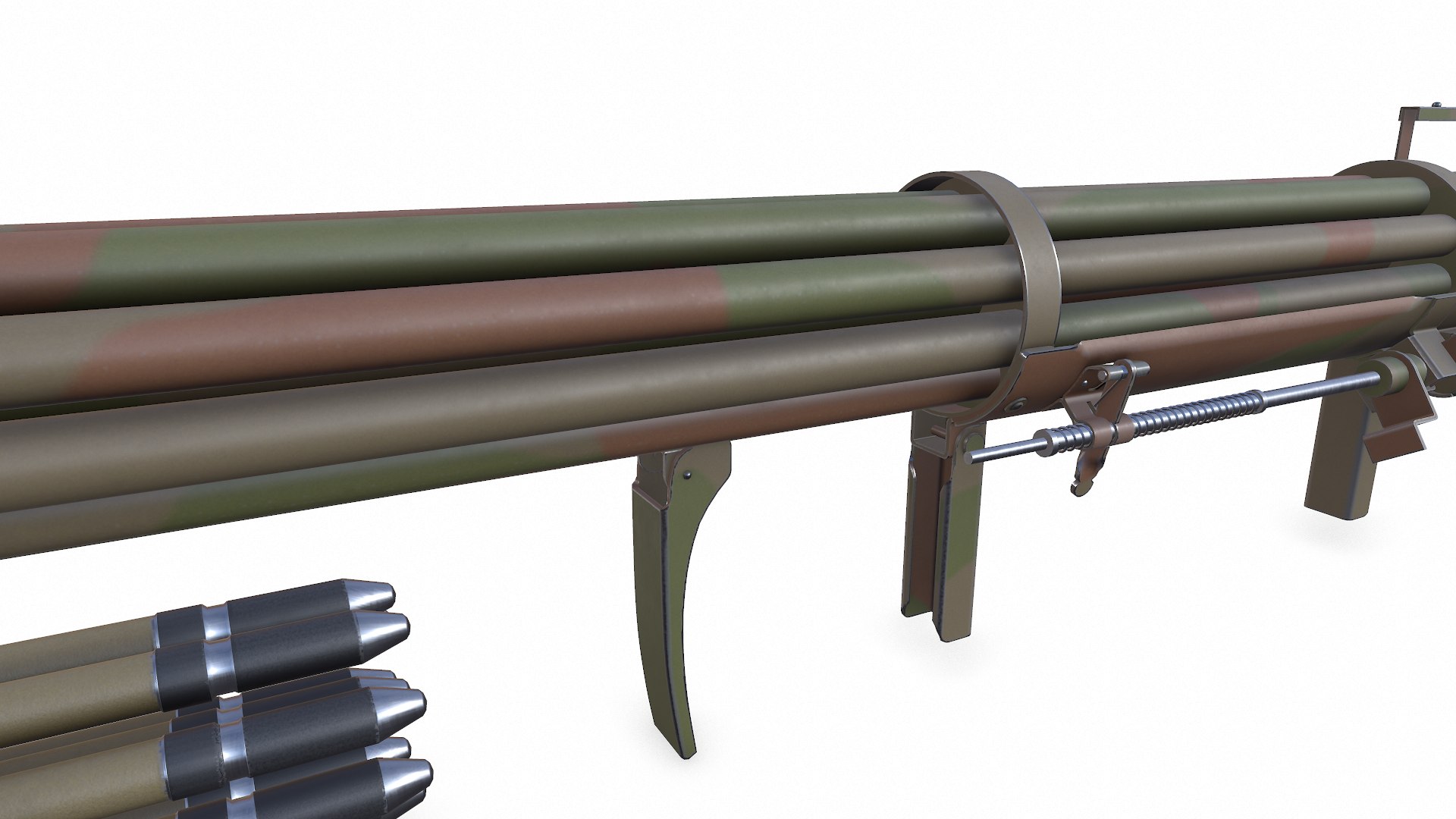 Fliegerfaust B Luftfaust Anti Tank Rocket Launcher Low-poly PBR 3D ...