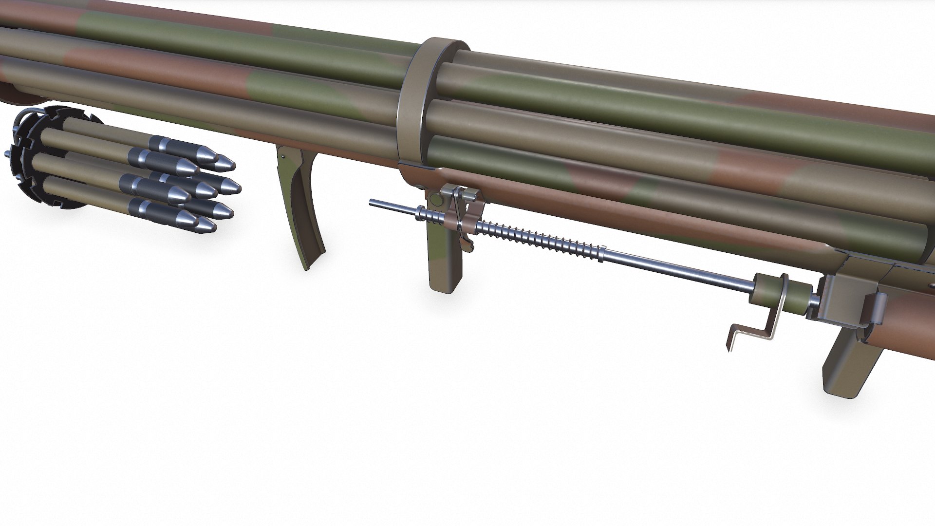 Fliegerfaust B Luftfaust Anti Tank Rocket Launcher Low-poly PBR 3D ...