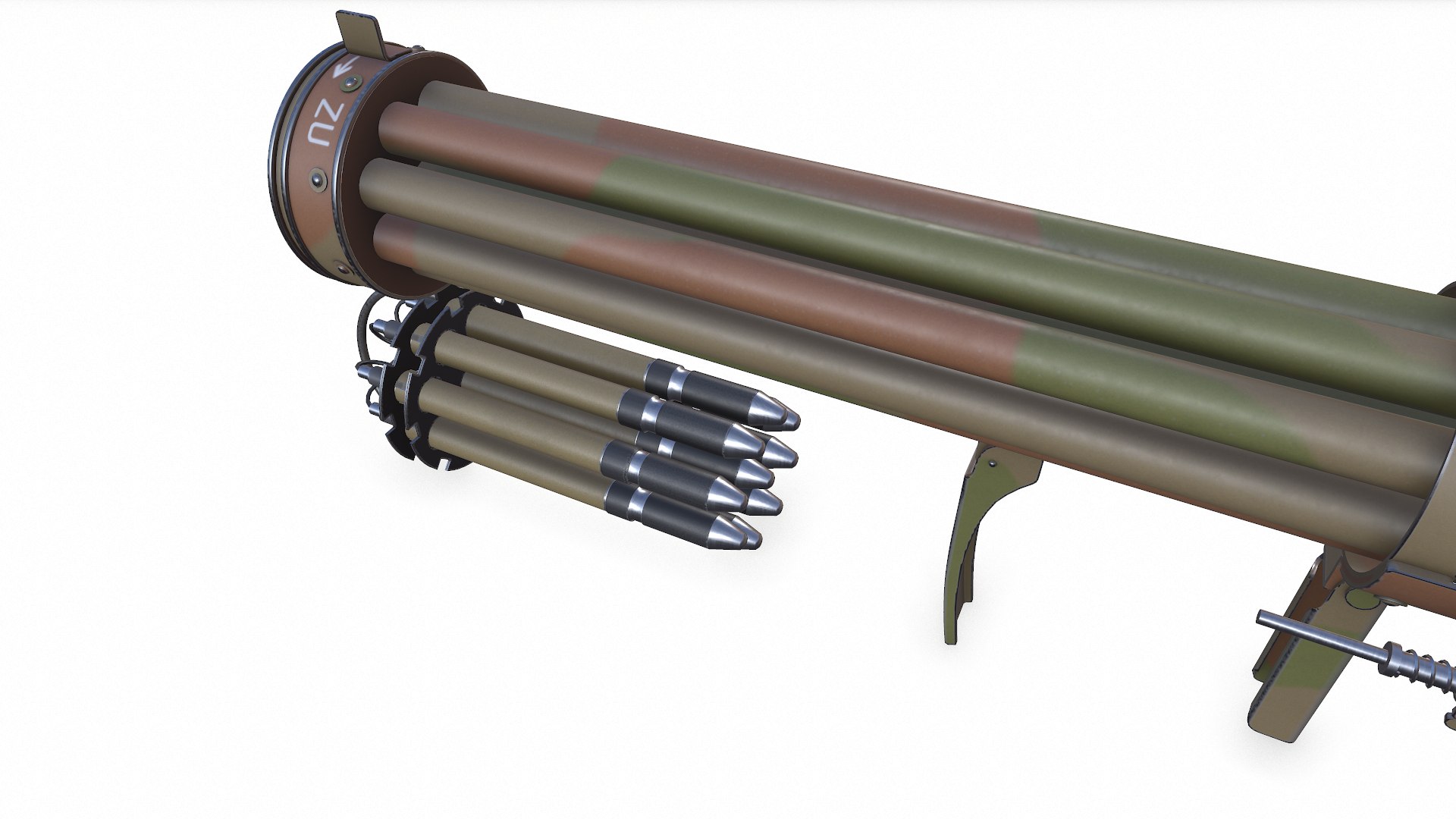 Fliegerfaust B Luftfaust Anti Tank Rocket Launcher Low-poly PBR 3D ...