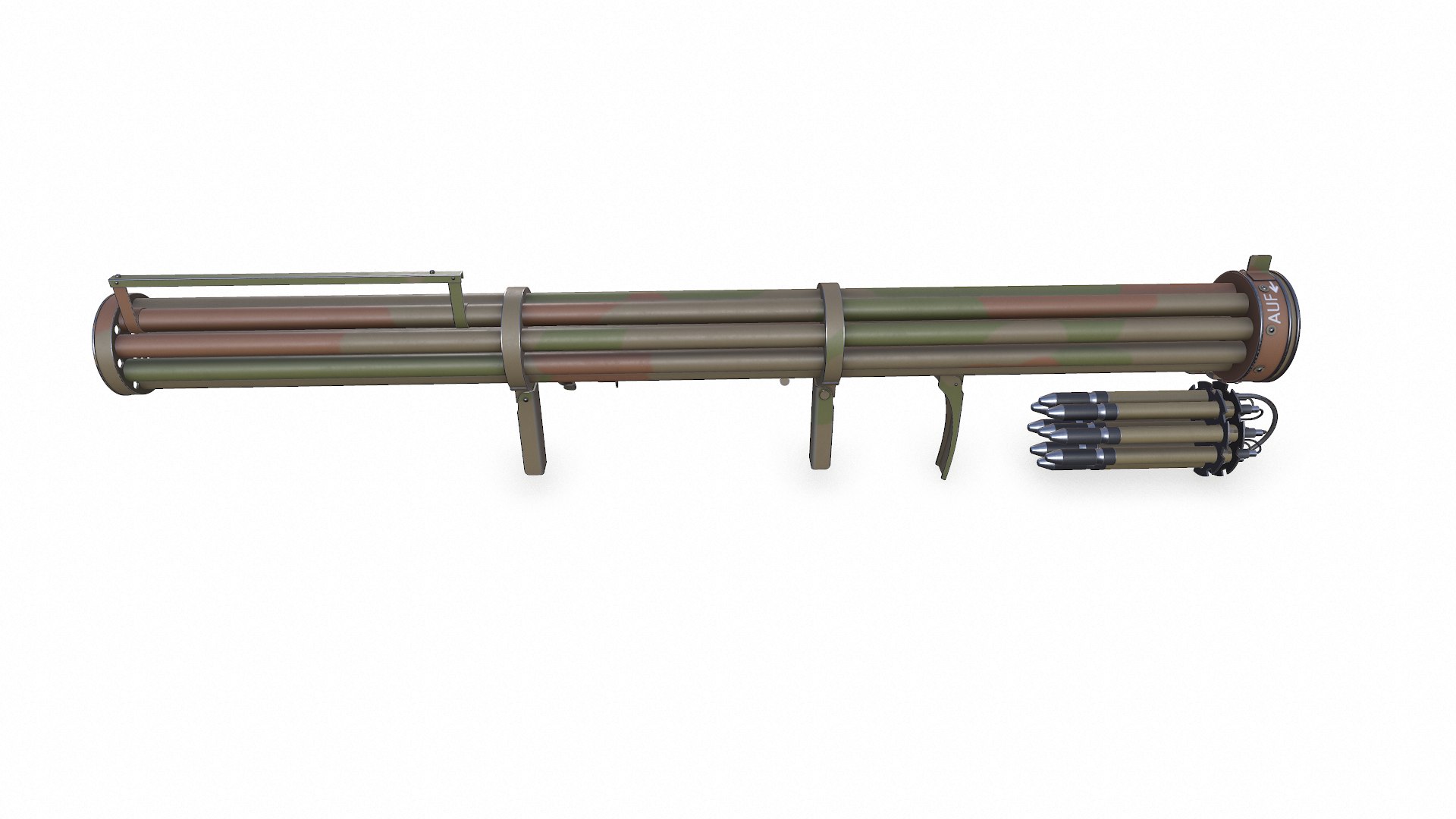 Fliegerfaust B Luftfaust Anti Tank Rocket Launcher Low-poly PBR 3D ...