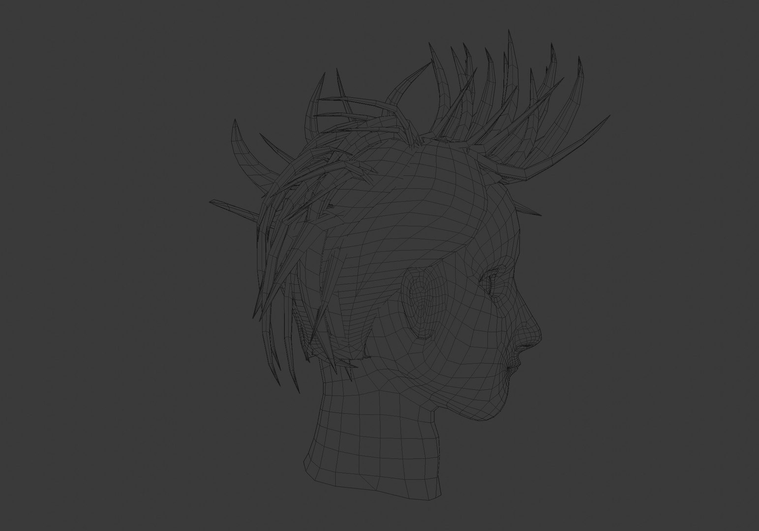 3D Messy Male Hairstyle Model - TurboSquid 1922856