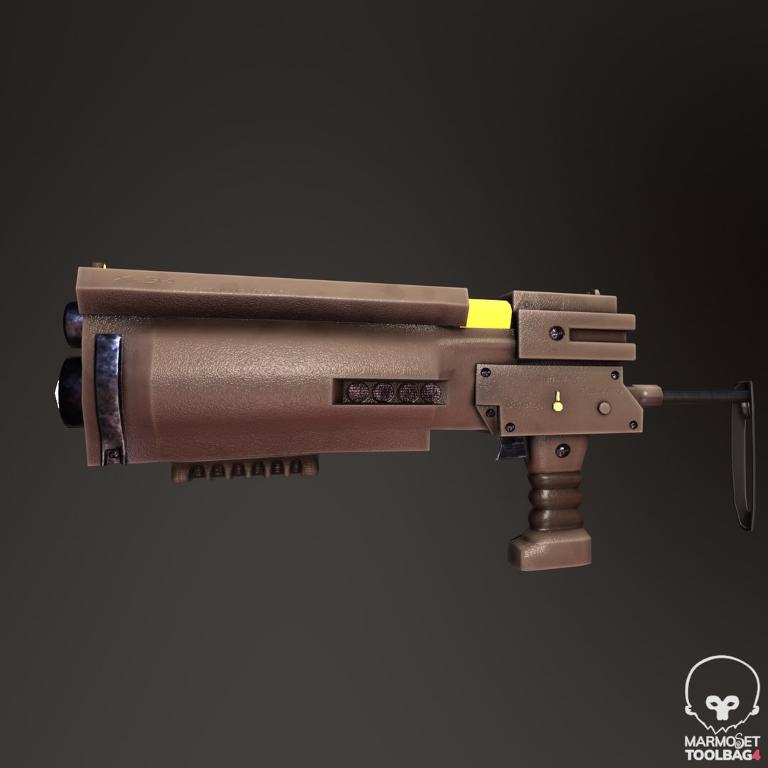 3D X-94 Laser Pistol SMG model - TurboSquid 2145108