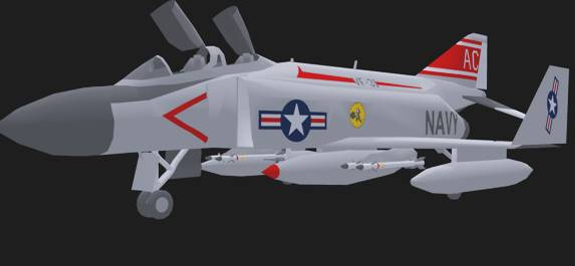 Free Vue Mode Navy Fighter