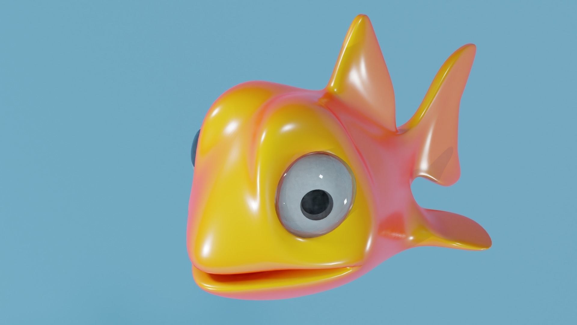 Cartoon Fish Blue And Orange 3D Model Model - TurboSquid 1973853