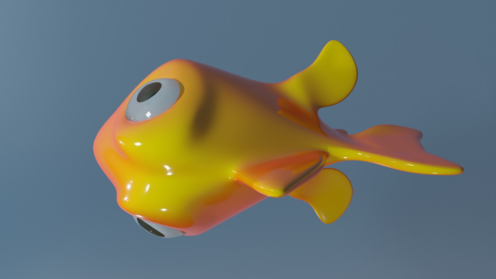 Cartoon Fish Blue And Orange 3D Model Model - TurboSquid 1973853