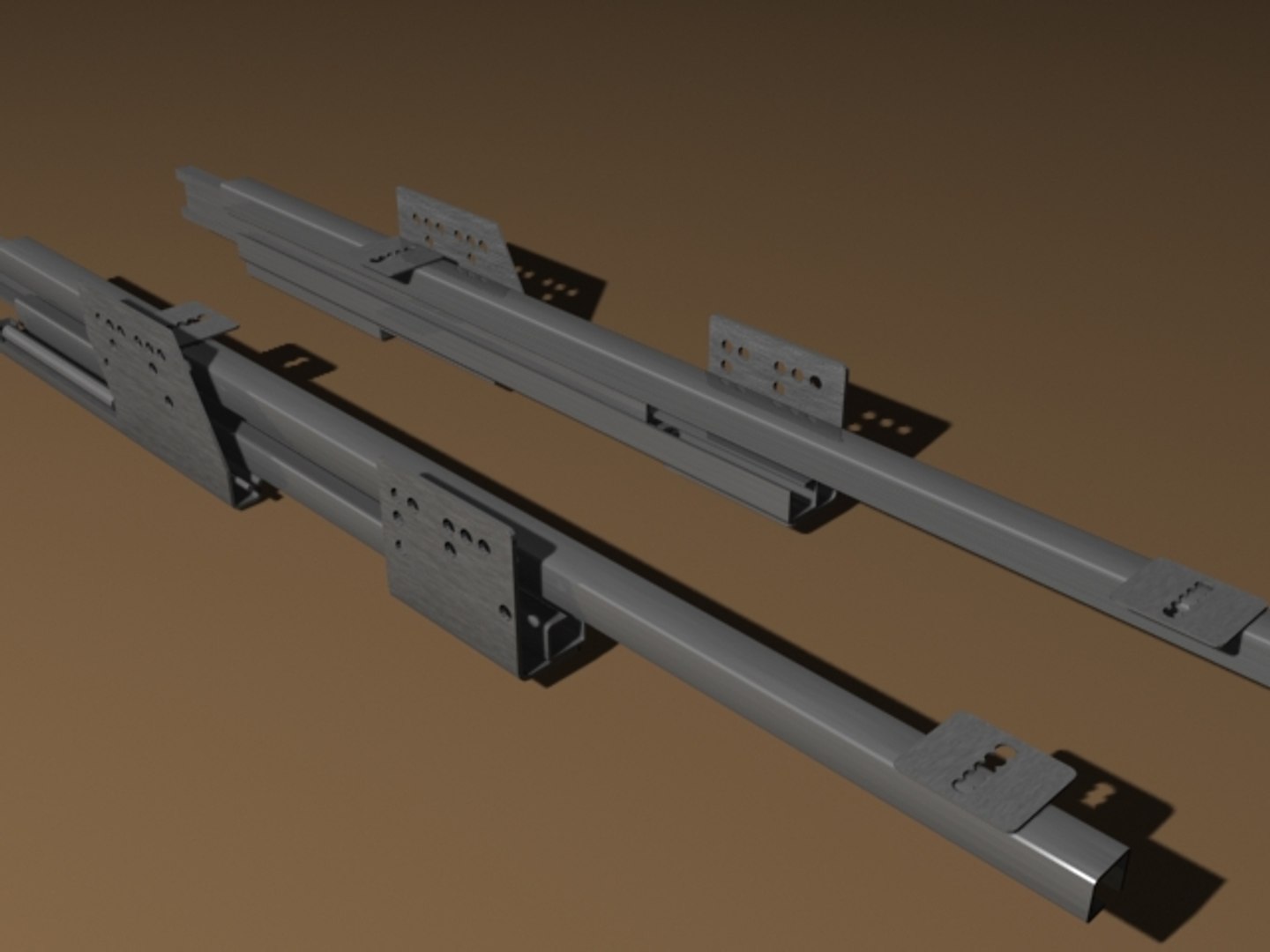 3d soft close telescopic