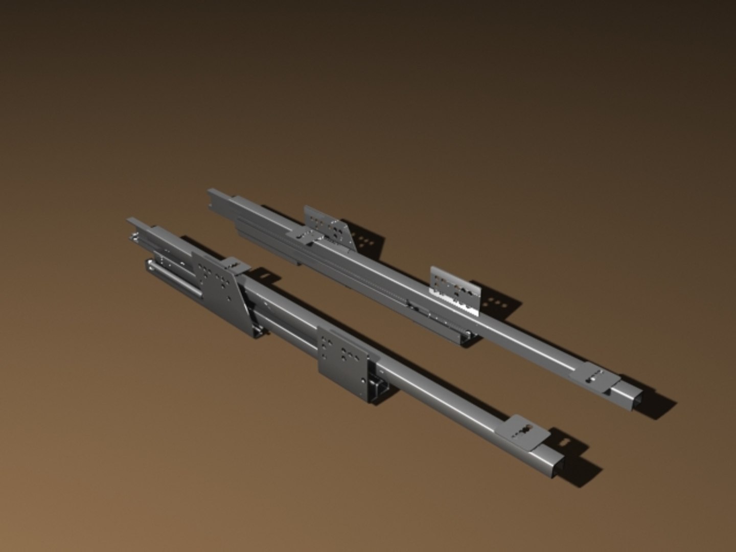 3d soft close telescopic