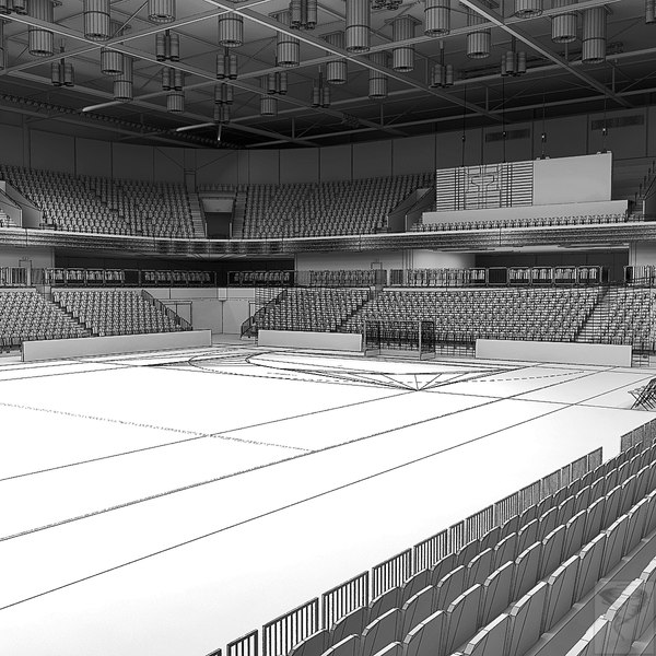 handball arena london 3d model