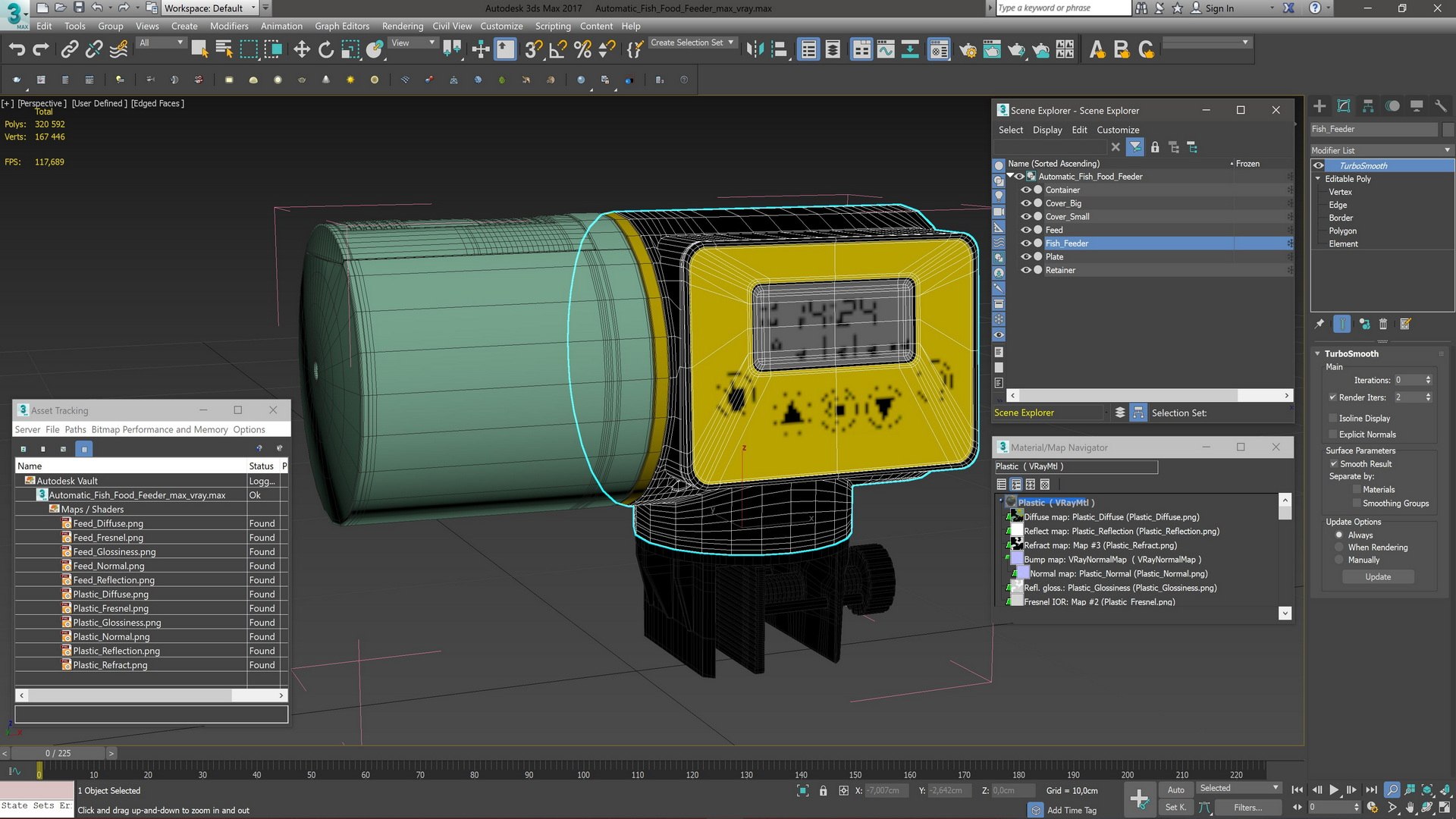 Automatic Fish Food Feeder Model - TurboSquid 2162297