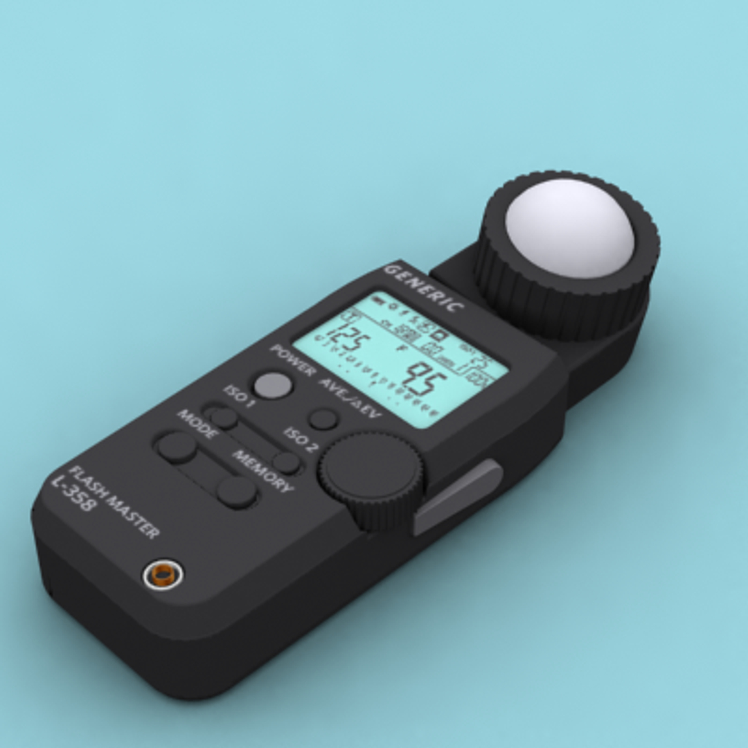 light meter photography 3d model