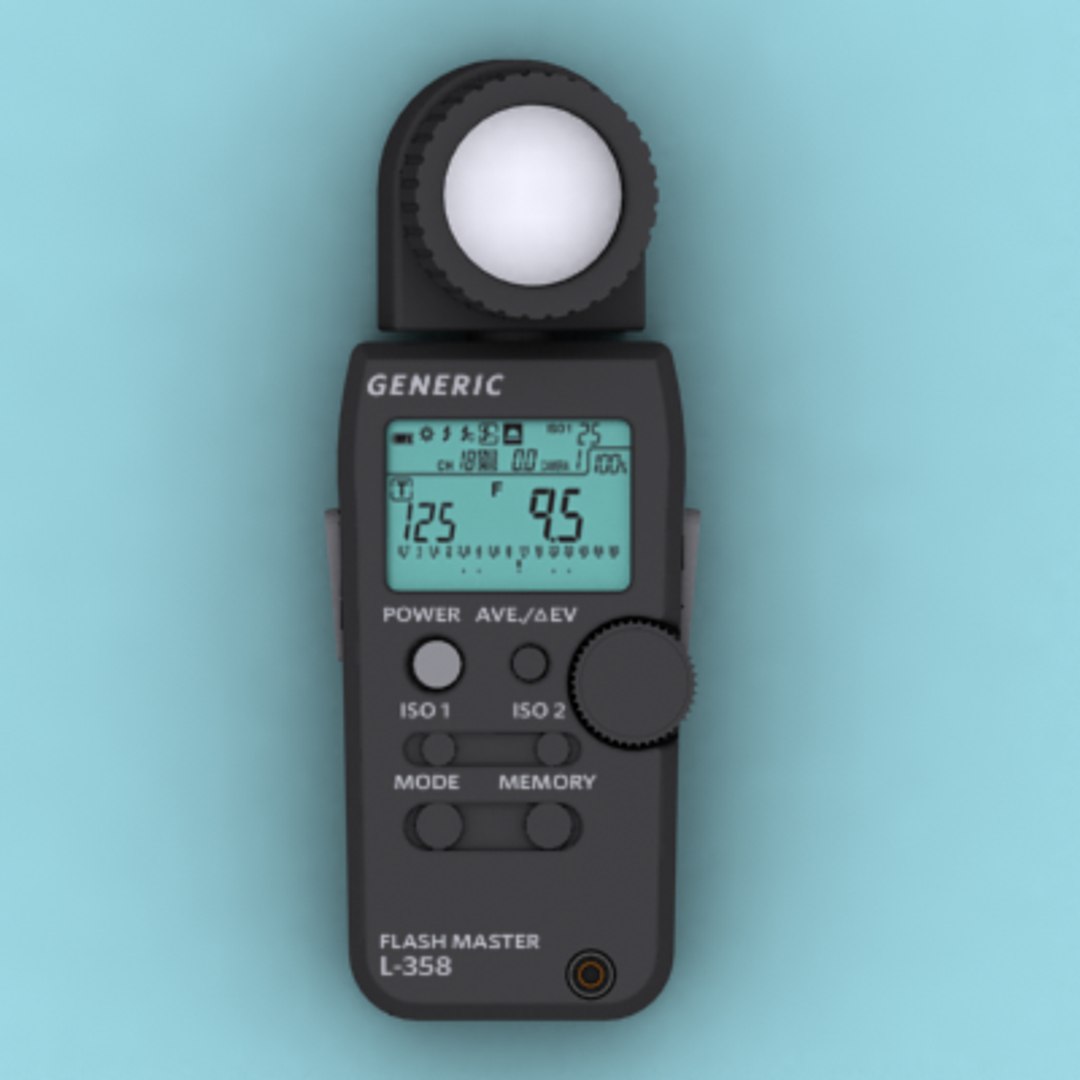 light meter photography 3d model