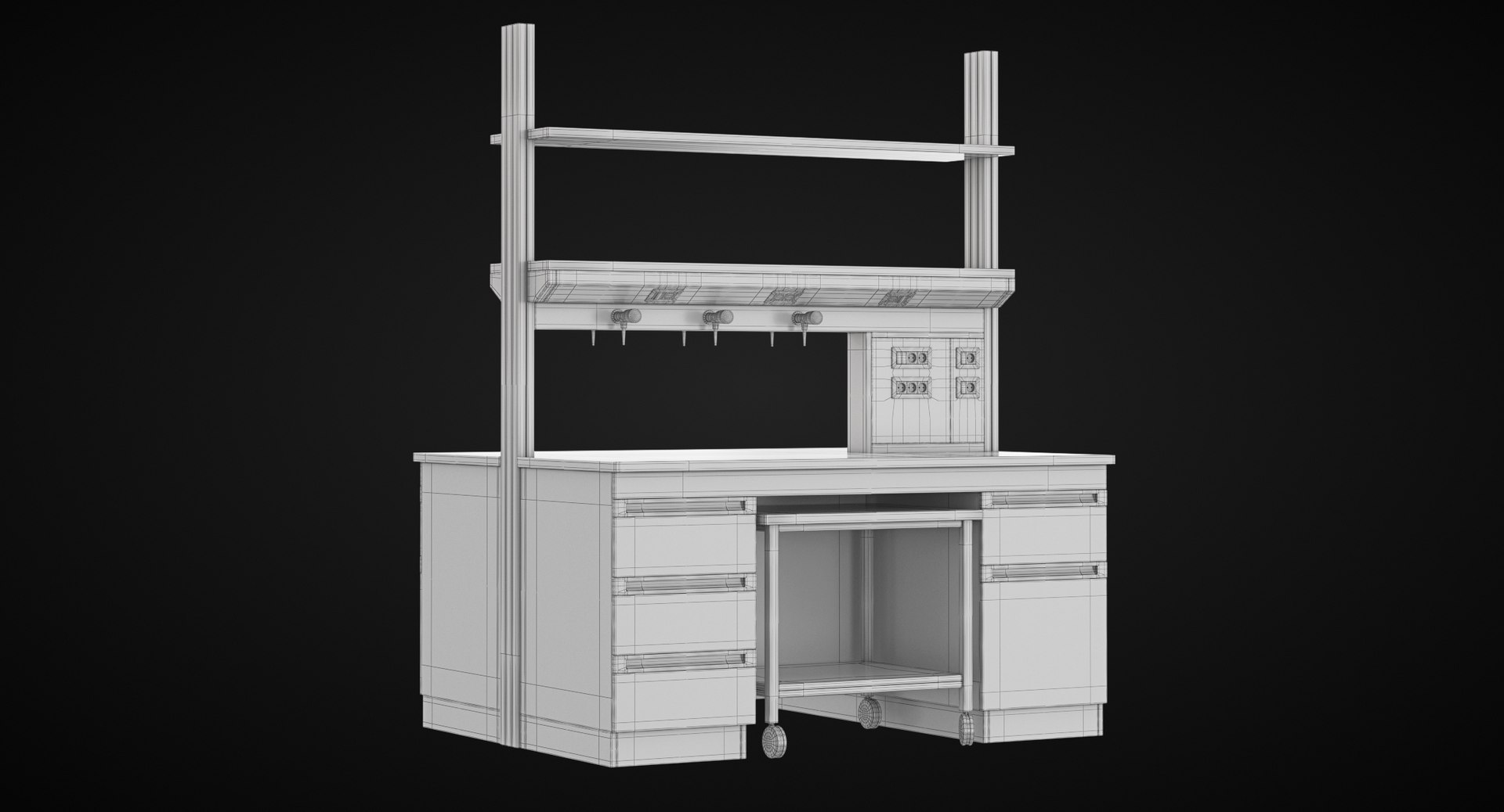 3D model realistic lab table - TurboSquid 1203204