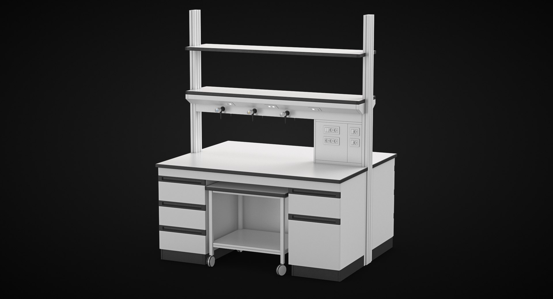 3D Model Realistic Lab Table - TurboSquid 1203204