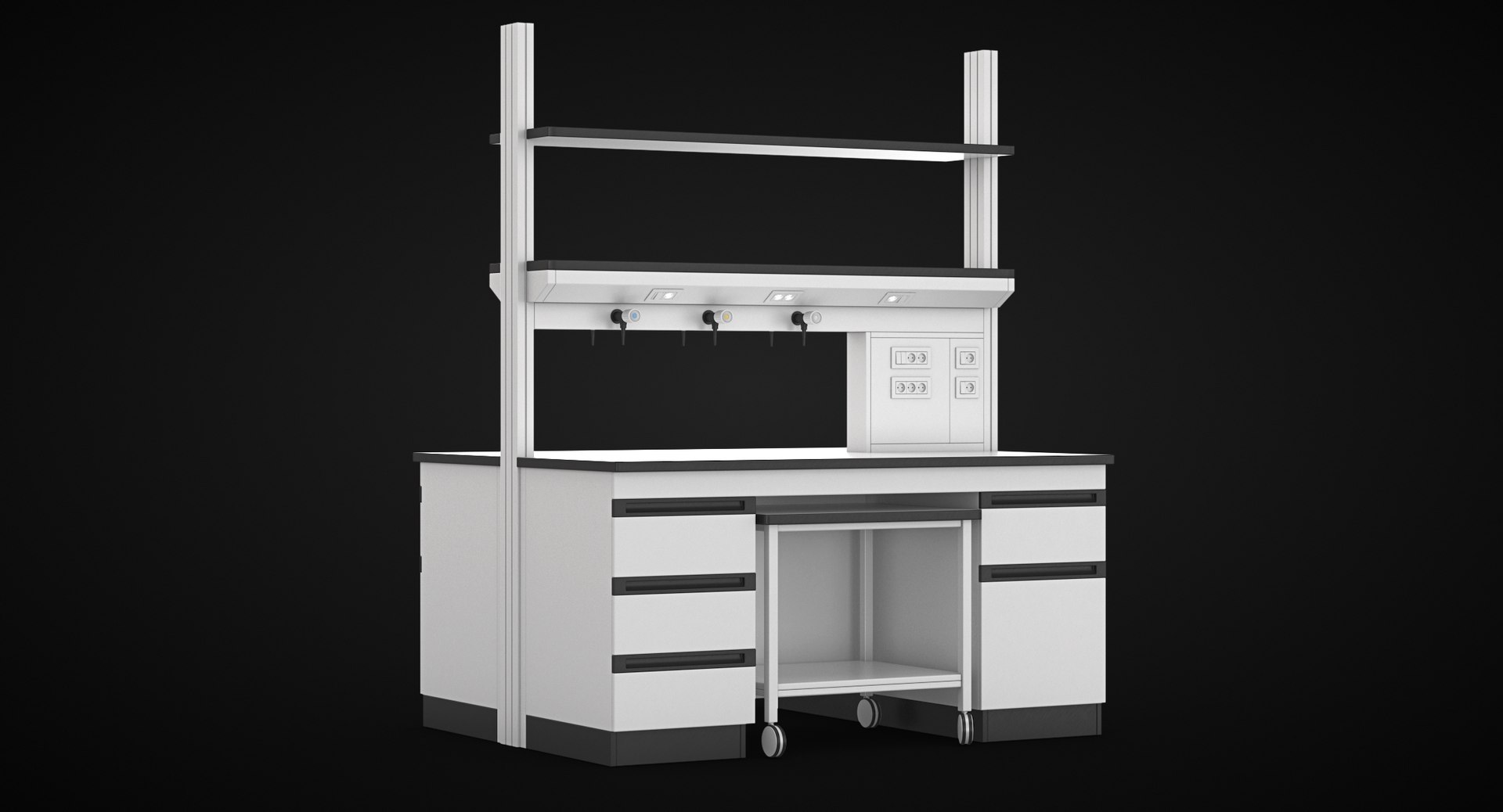 3D Model Realistic Lab Table - TurboSquid 1203204