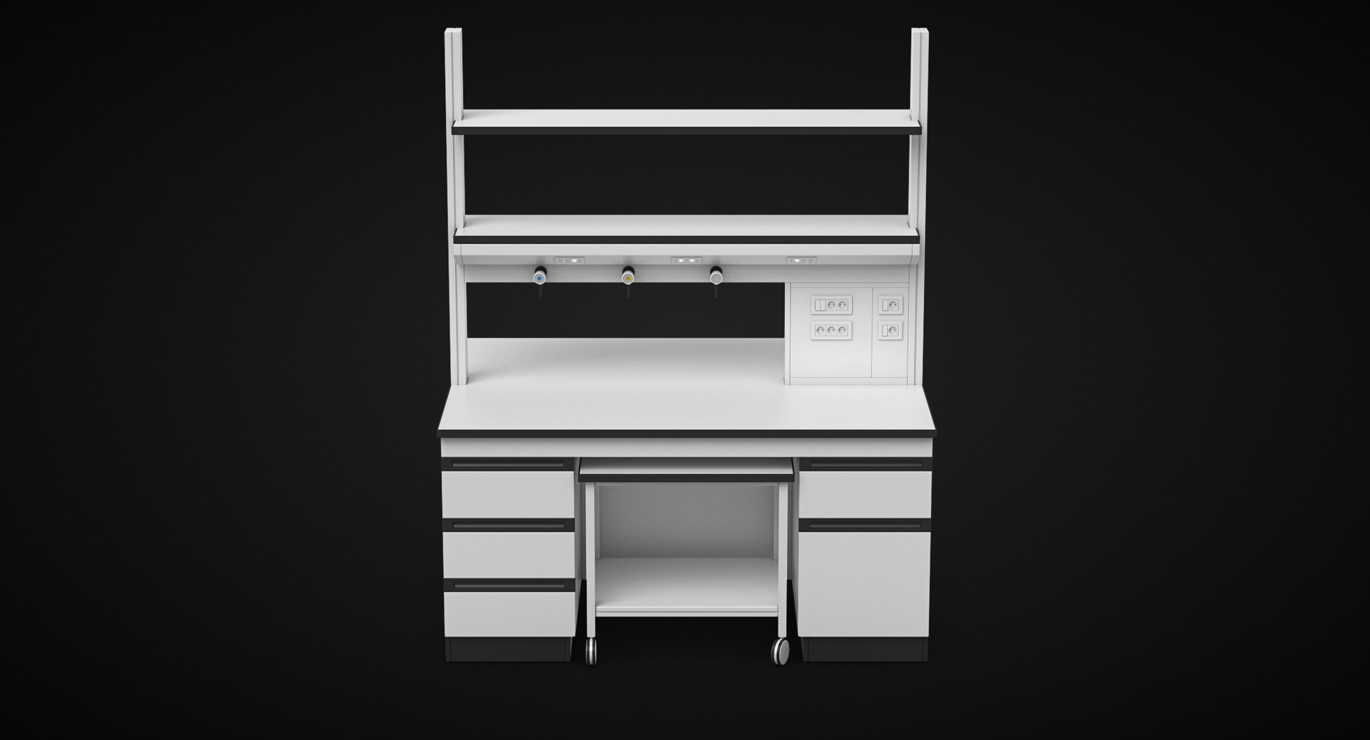 3D Model Realistic Lab Table - TurboSquid 1203204