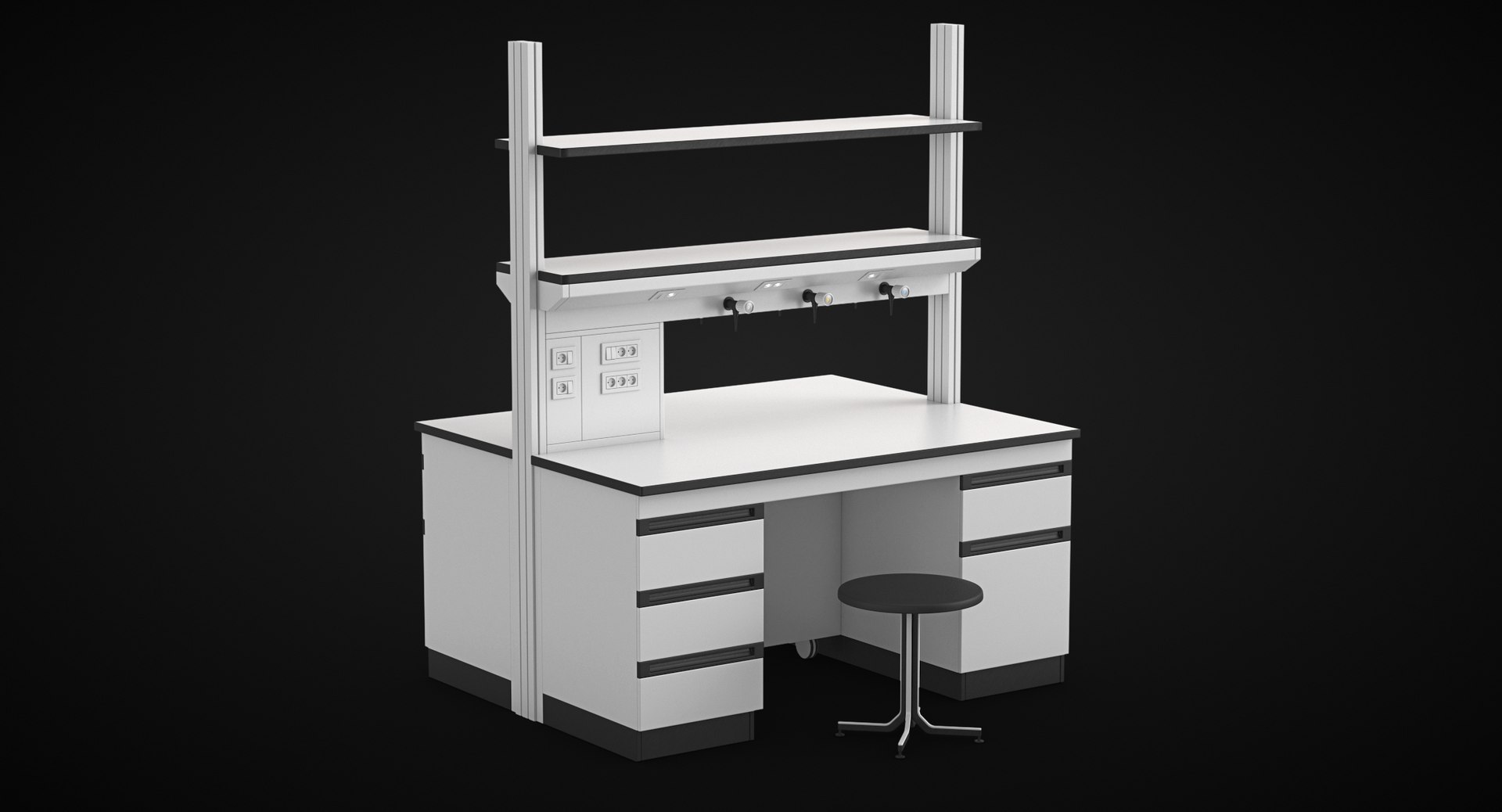 3D Model Realistic Lab Table - TurboSquid 1203204