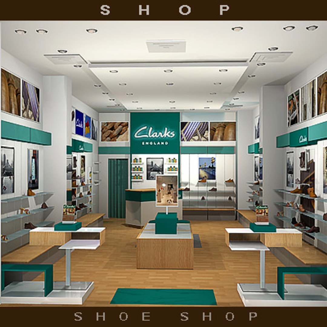 Racks Shop Clarks 3d Model