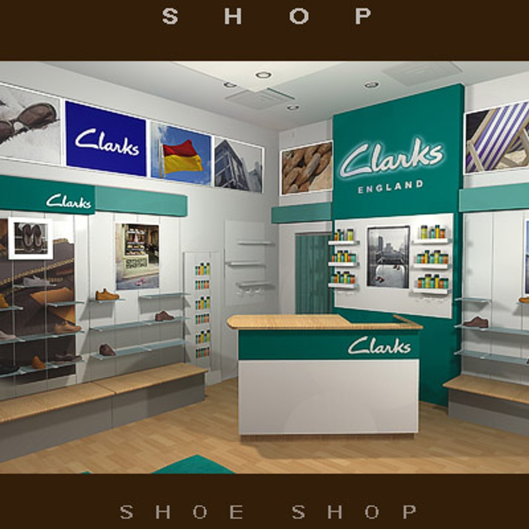 Racks Shop Clarks 3d Model