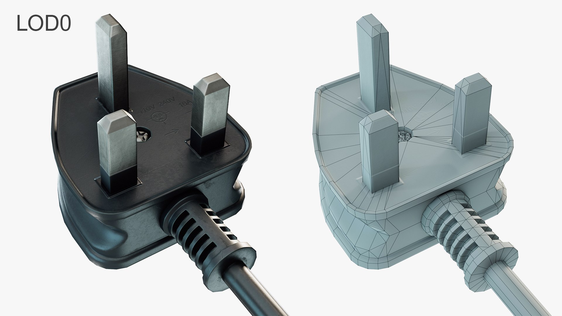 Electrical Plug Type G 3D Model - TurboSquid 2276412