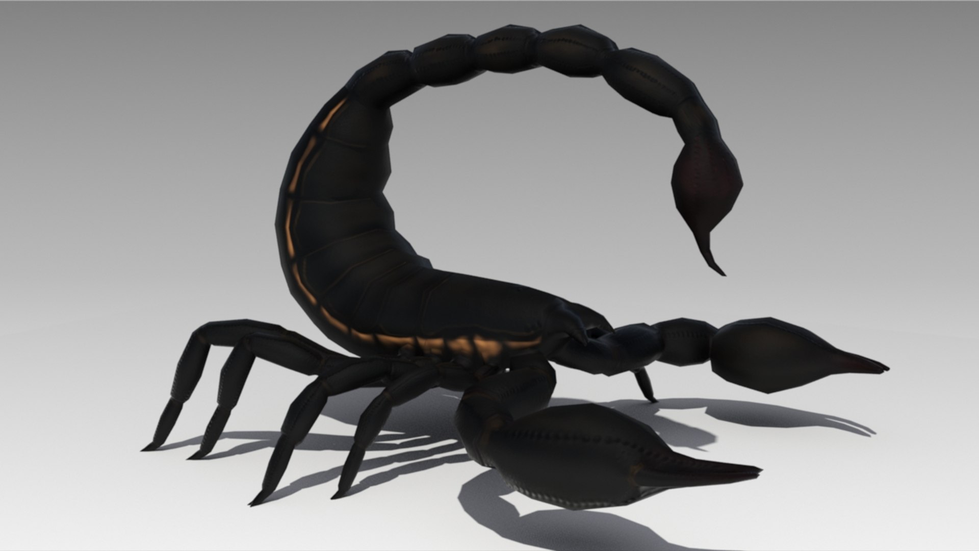 3D black scorpion model - TurboSquid 1272941