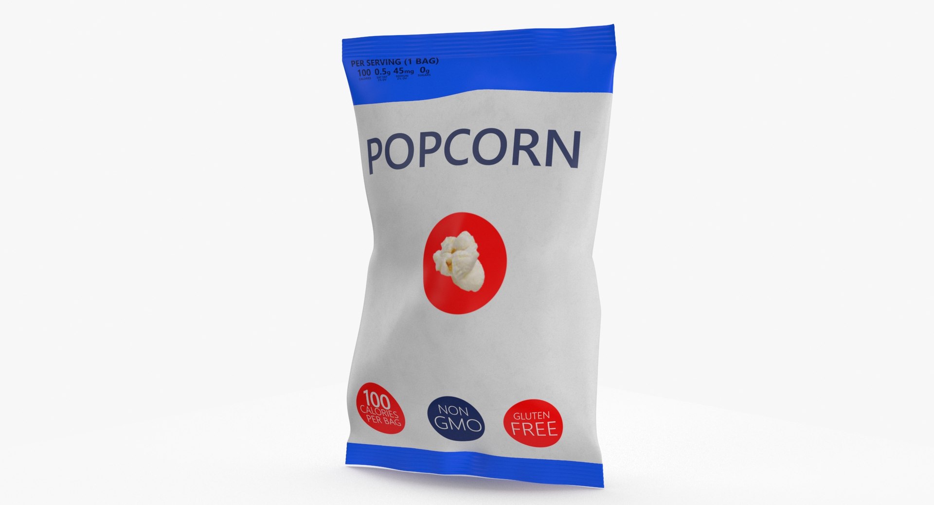 3D Bag of Popcorn 03 Blank and Generic Color Label(1) - TurboSquid 2038189