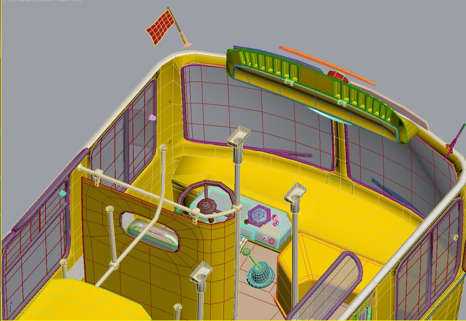3d Max Cartoon Bus Autobus Car