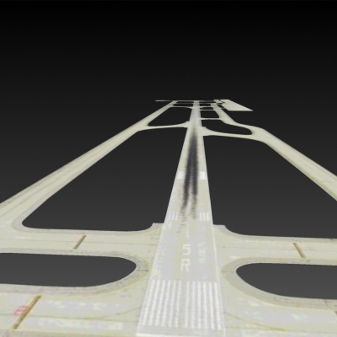 airport runway 3d model