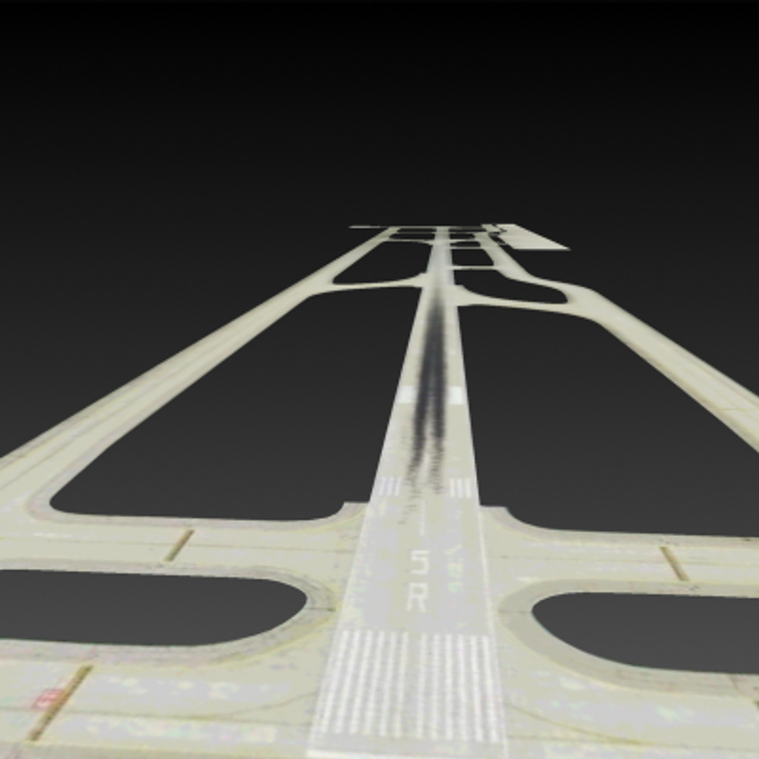 airport runway 3d model