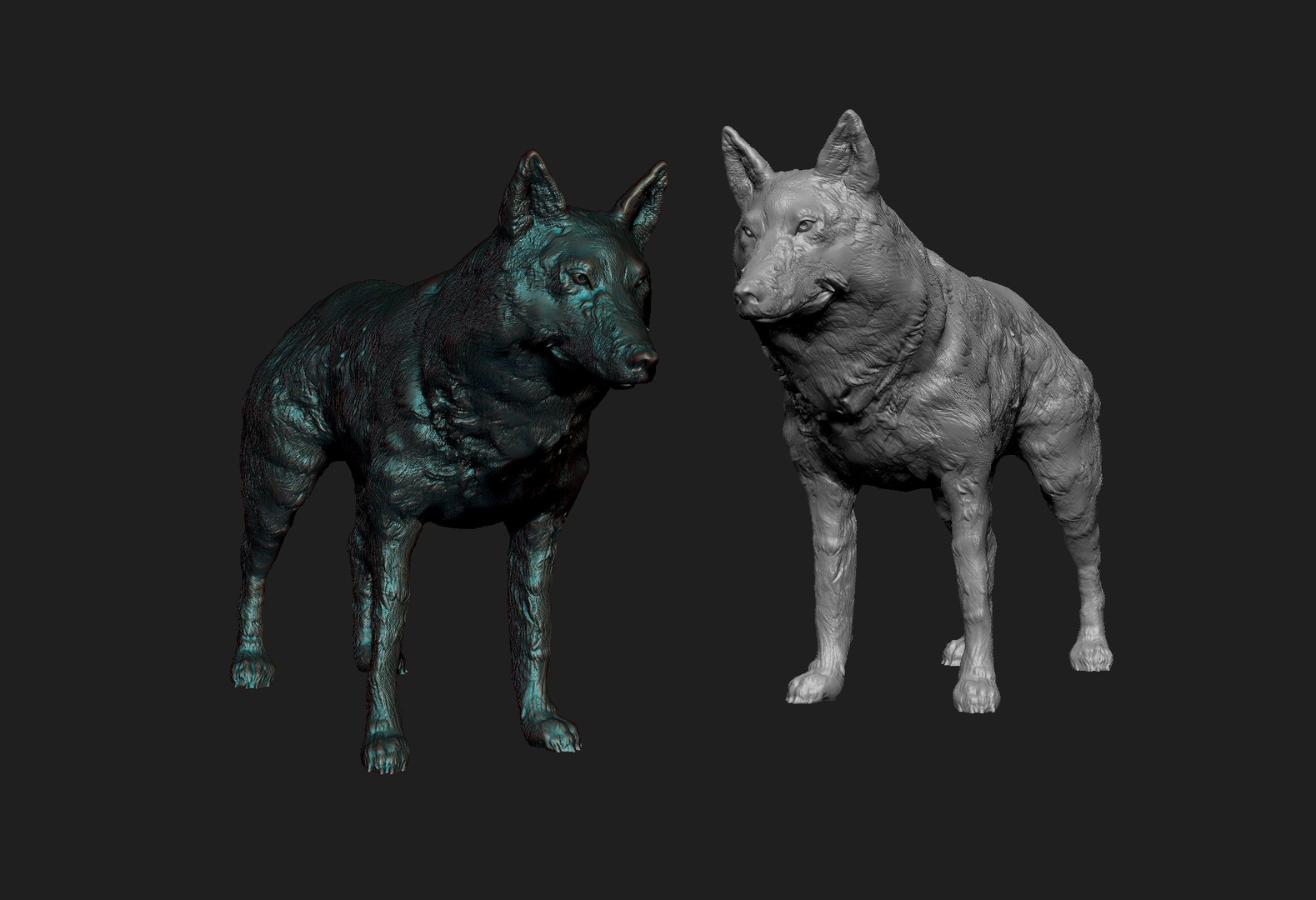 3D Wolf Model - TurboSquid 2139726