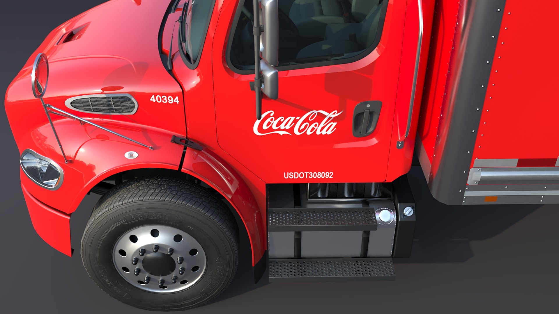 3D Coca Cola Freightliner M2 106 Box Truck 2020 Model - TurboSquid 2206413