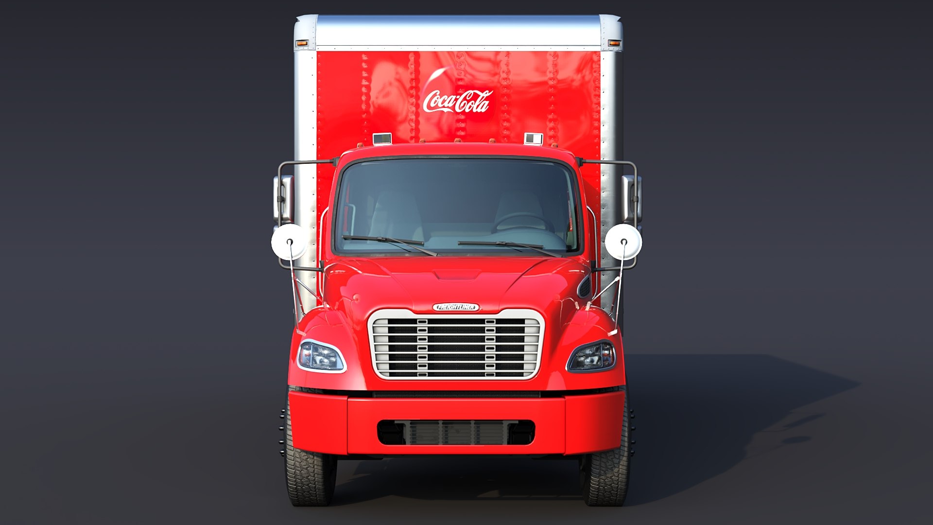 3D Coca Cola Freightliner M2 106 Box Truck 2020 Model - TurboSquid 2206413