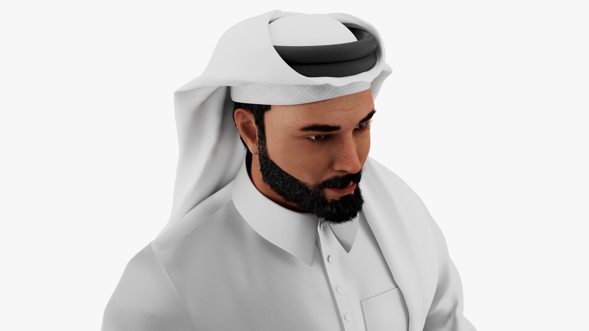 Arab Man Walking 3D Model - TurboSquid 2156063