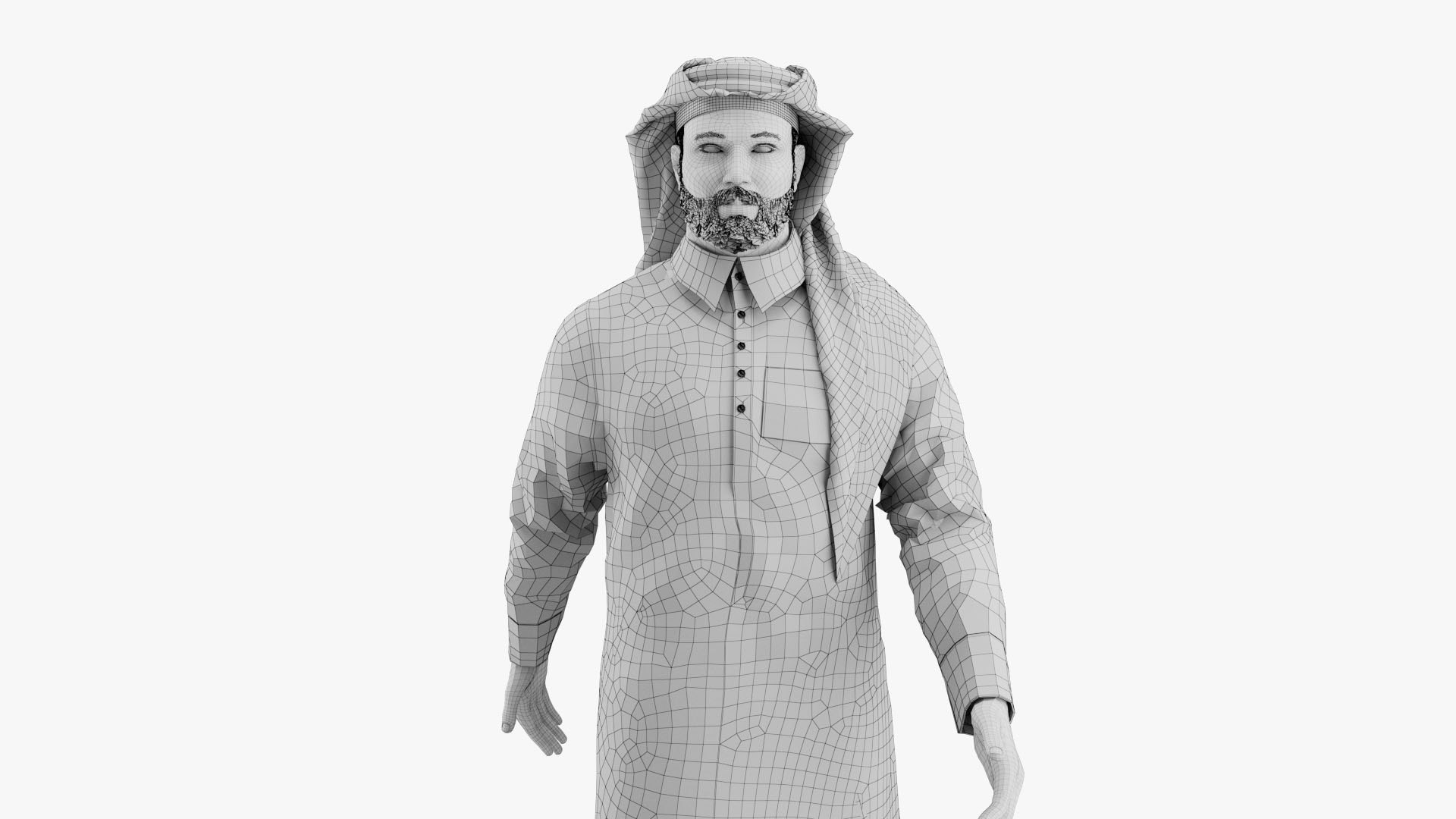 Arab Man 3D model - TurboSquid 2156063