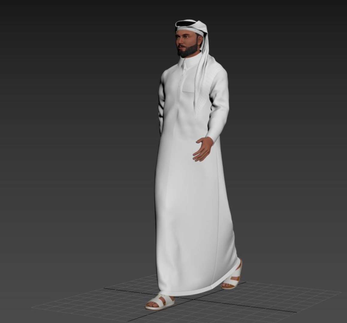 Arab Man 3D model - TurboSquid 2156063