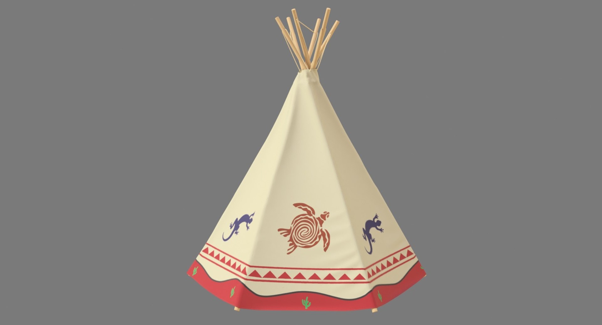 Tepee 01 2 3D model - TurboSquid 1356222