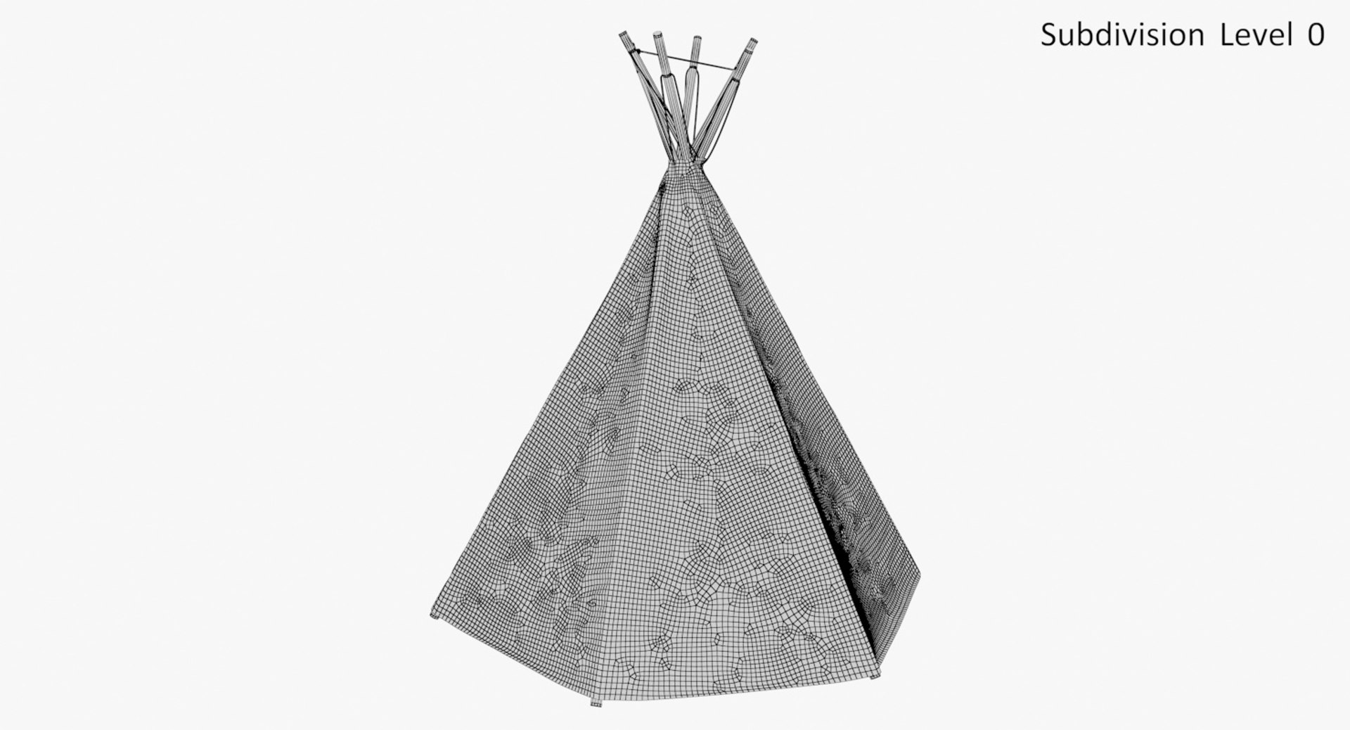 Tepee 01 2 3D model - TurboSquid 1356222