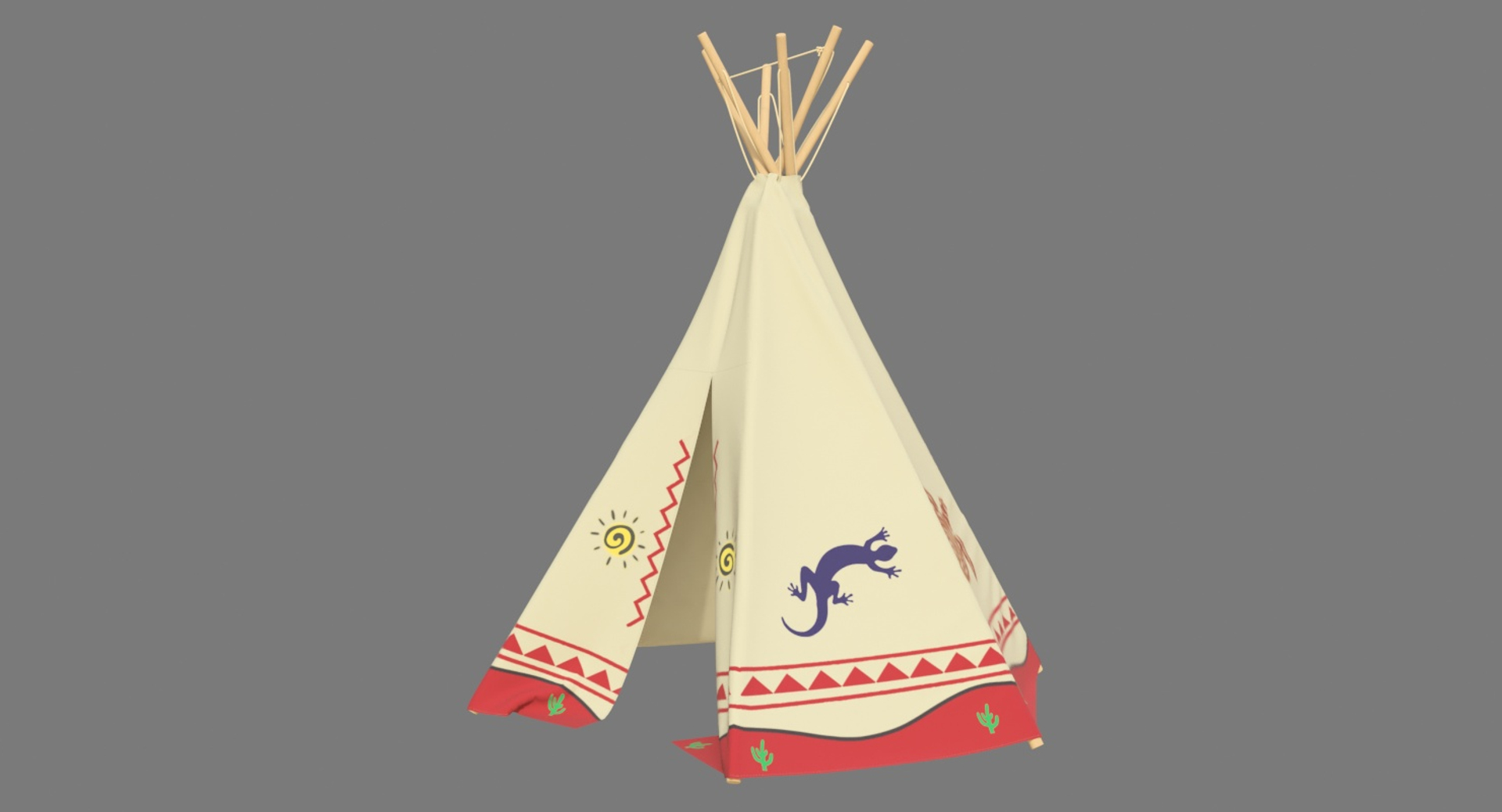 Tepee 01 2 3D model - TurboSquid 1356222