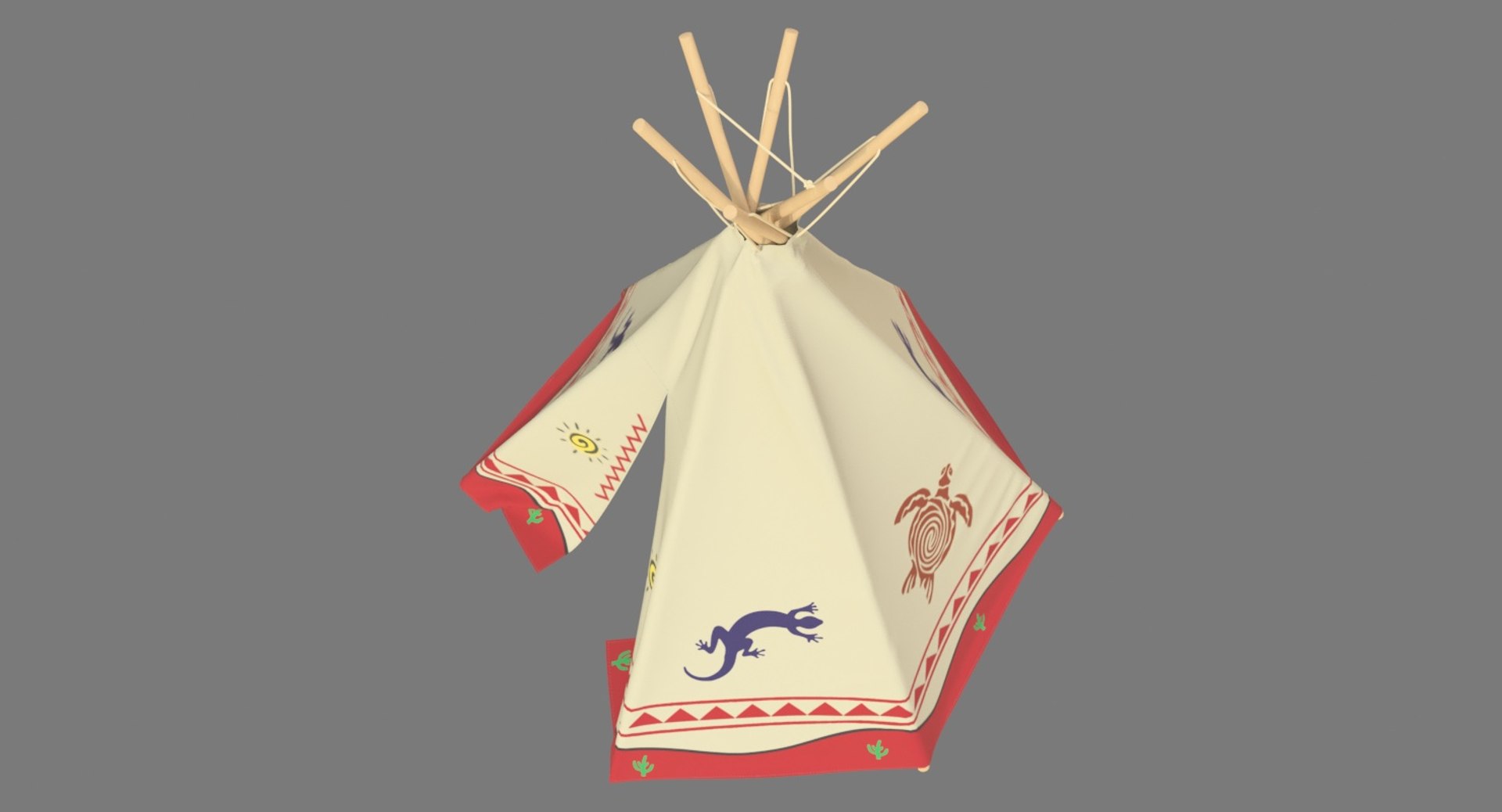 Tepee 01 2 3D model - TurboSquid 1356222