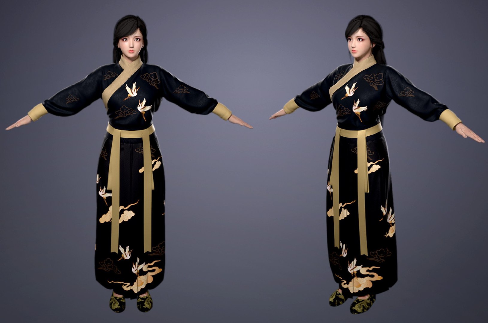 Ancient Chinese Women And Girls Model - TurboSquid 2202675
