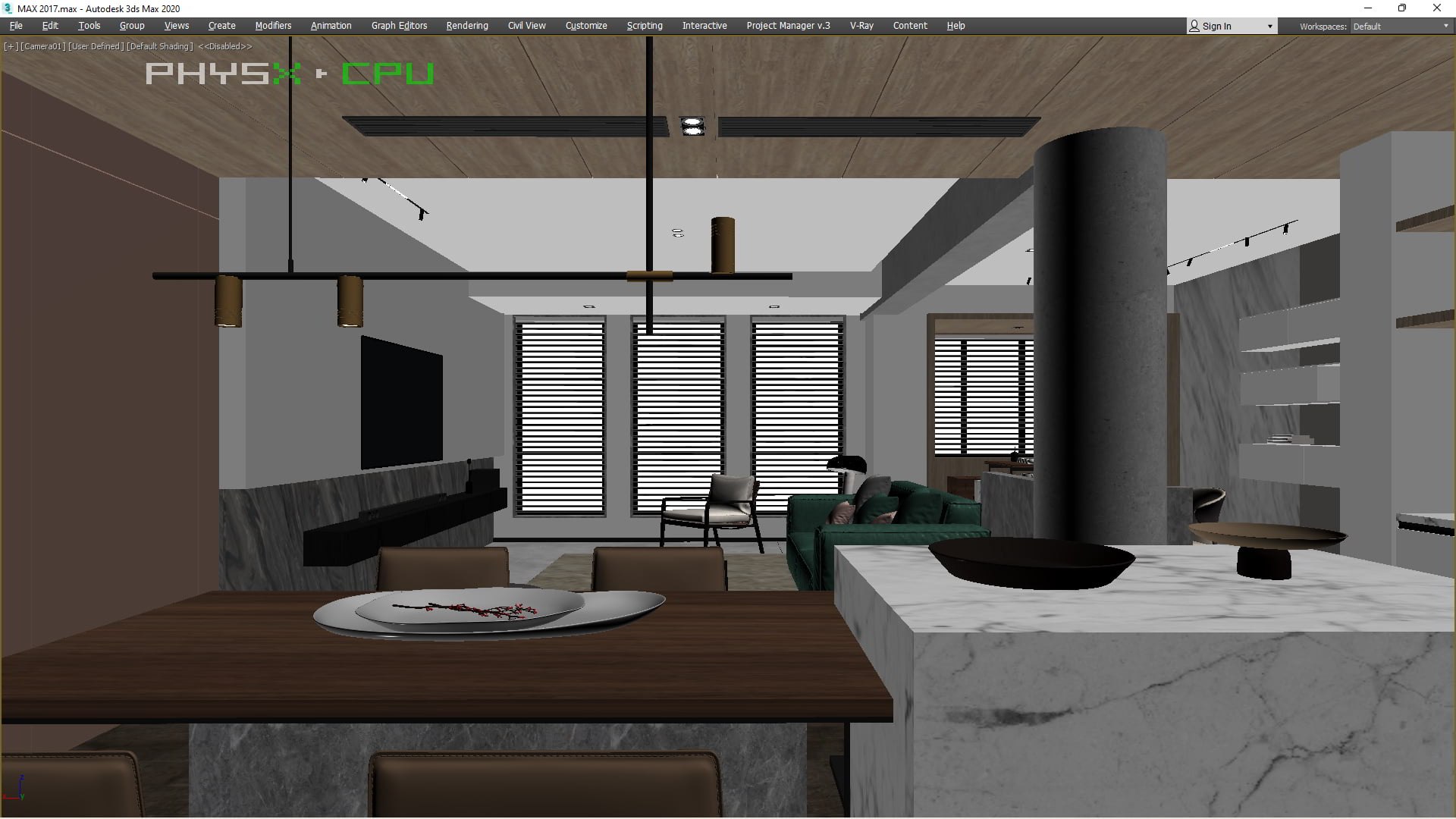 Modern apartment - house living room - Kitchen 3D model - TurboSquid ...