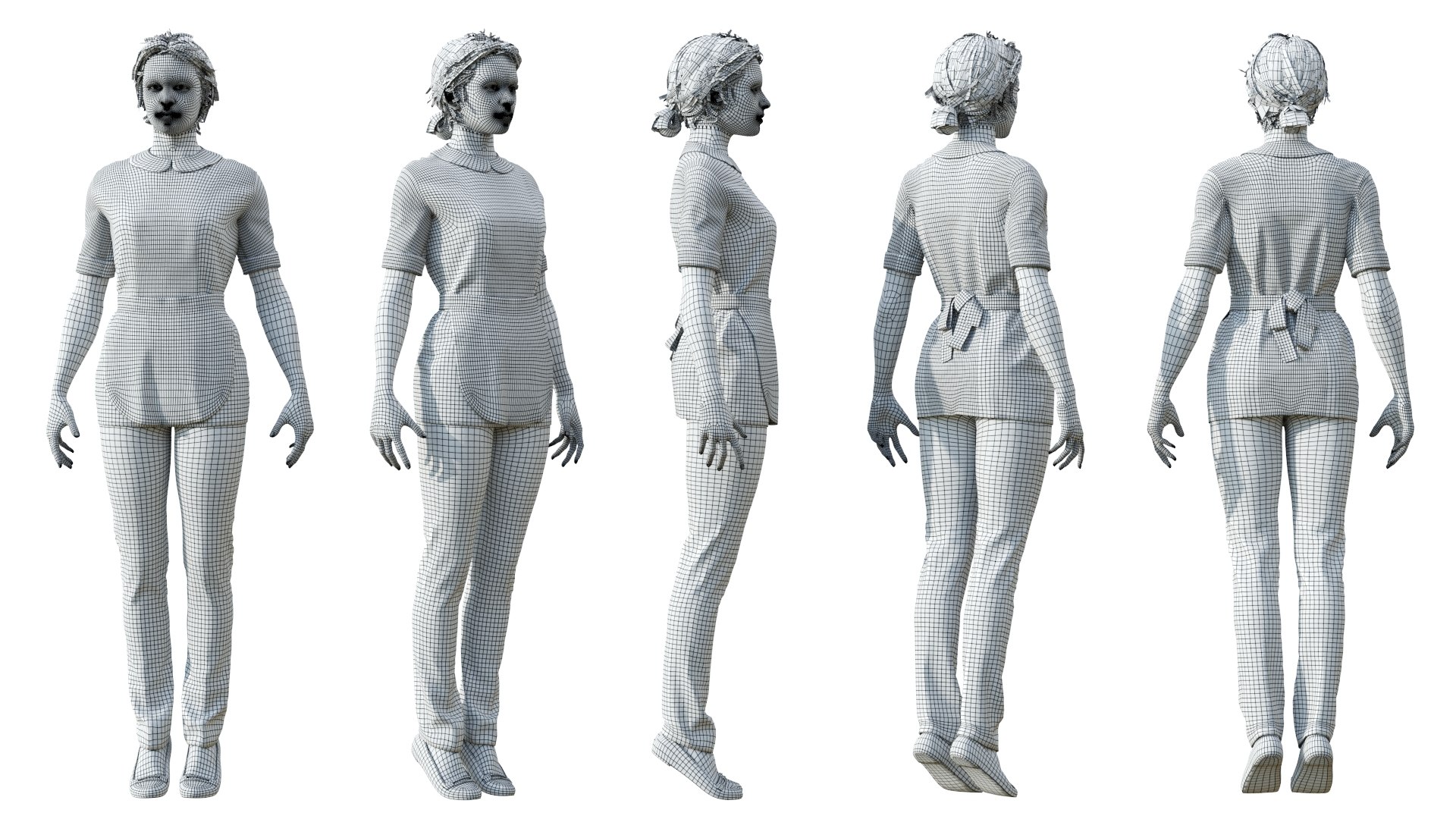 Housemaid Model - TurboSquid 2131185