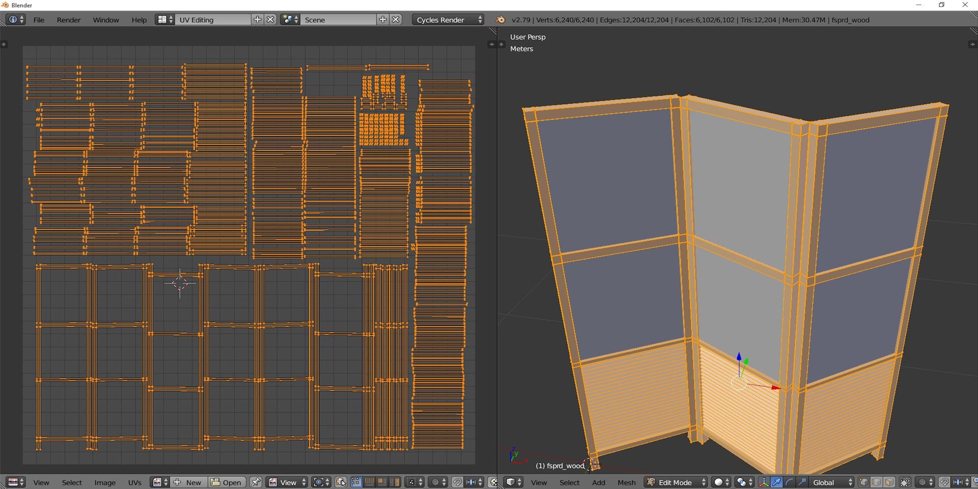 Folding Screen Panel Room Divider 3d Max