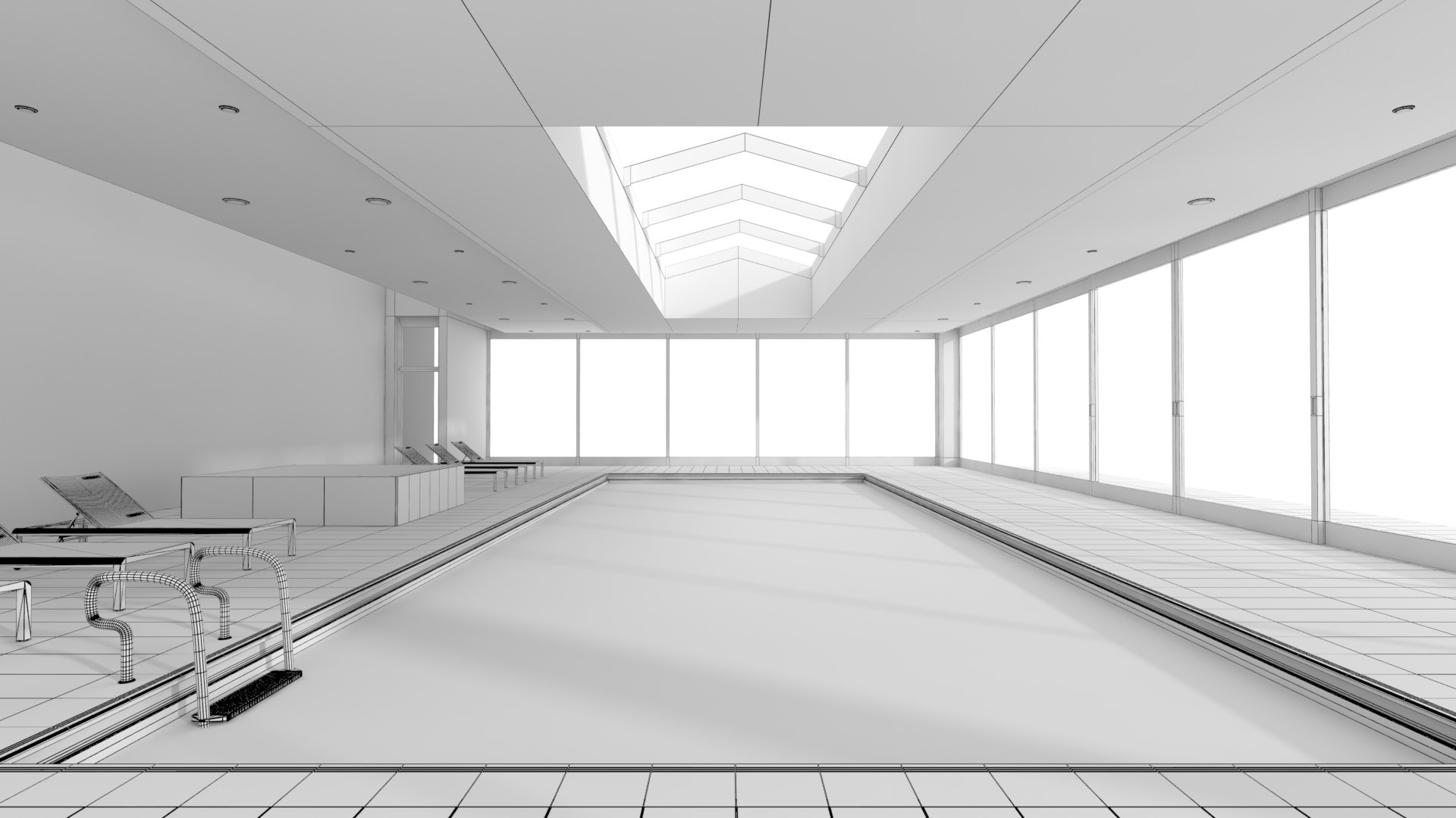 Swimming Pool Indoor 3 3D Model - TurboSquid 1873203