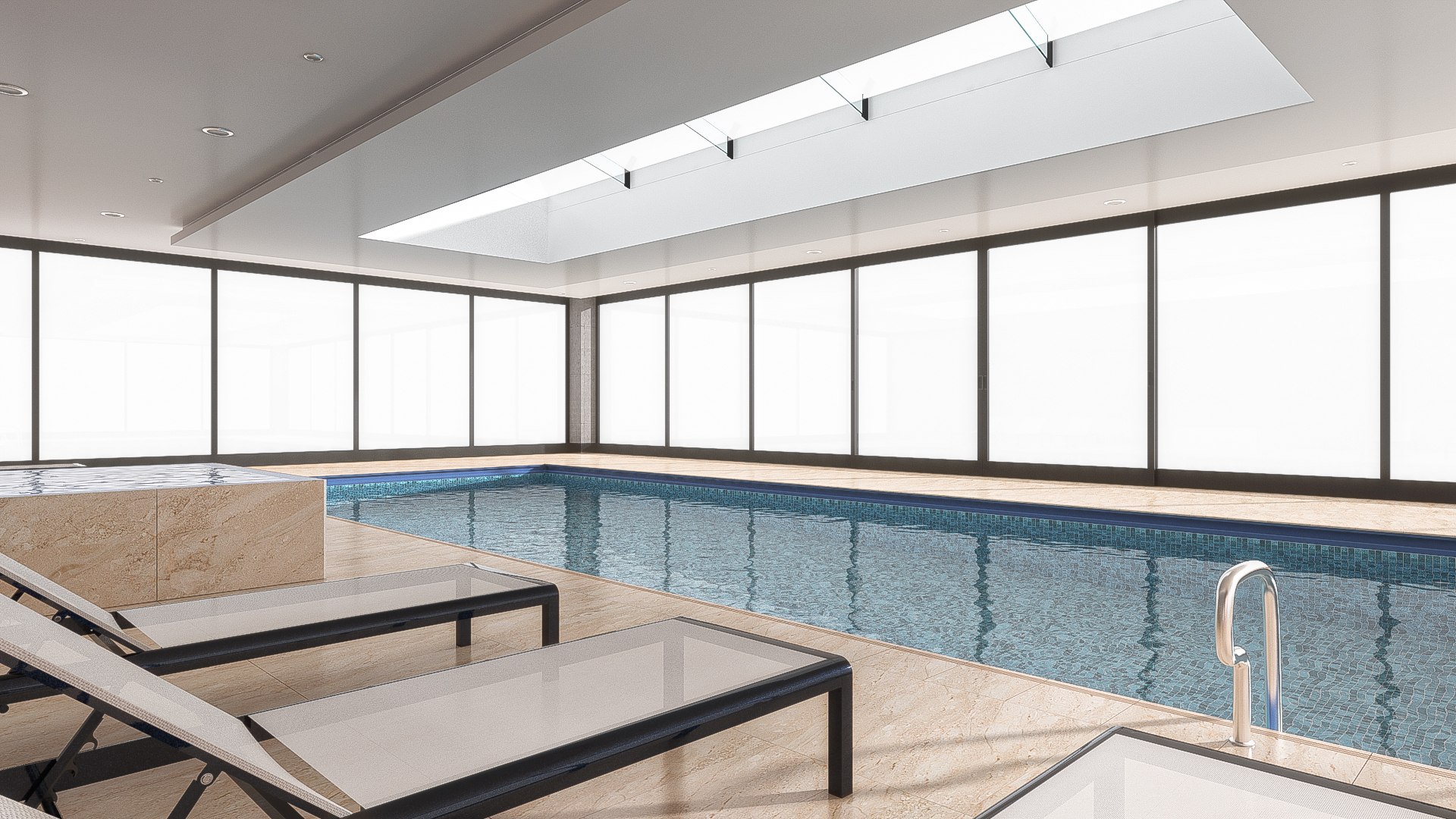 Swimming Pool Indoor 3 3D Model - TurboSquid 1873203