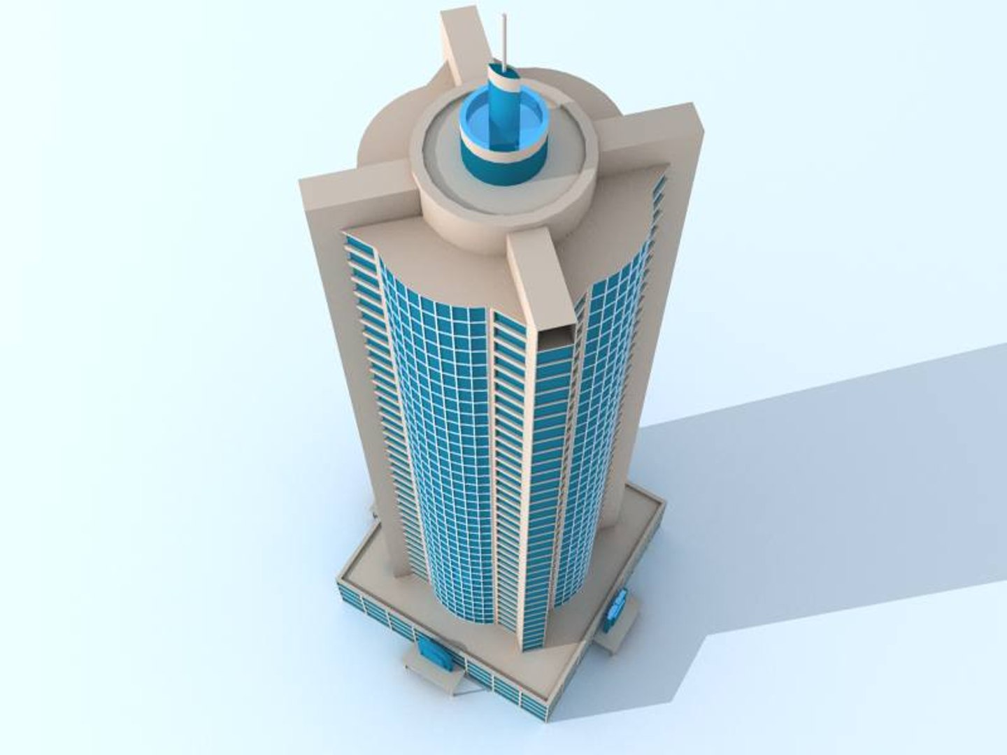 3d model shanghai skyscraper 6 building