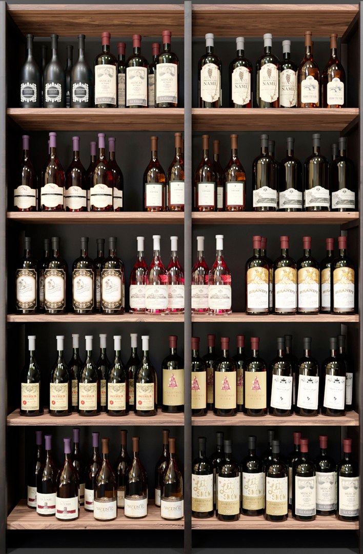 Alcohol Wine 3D Model - TurboSquid 1514955